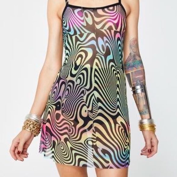 Dresses | Brand New Hypnotic Illusion Sheer Mesh Dress | Poshmark